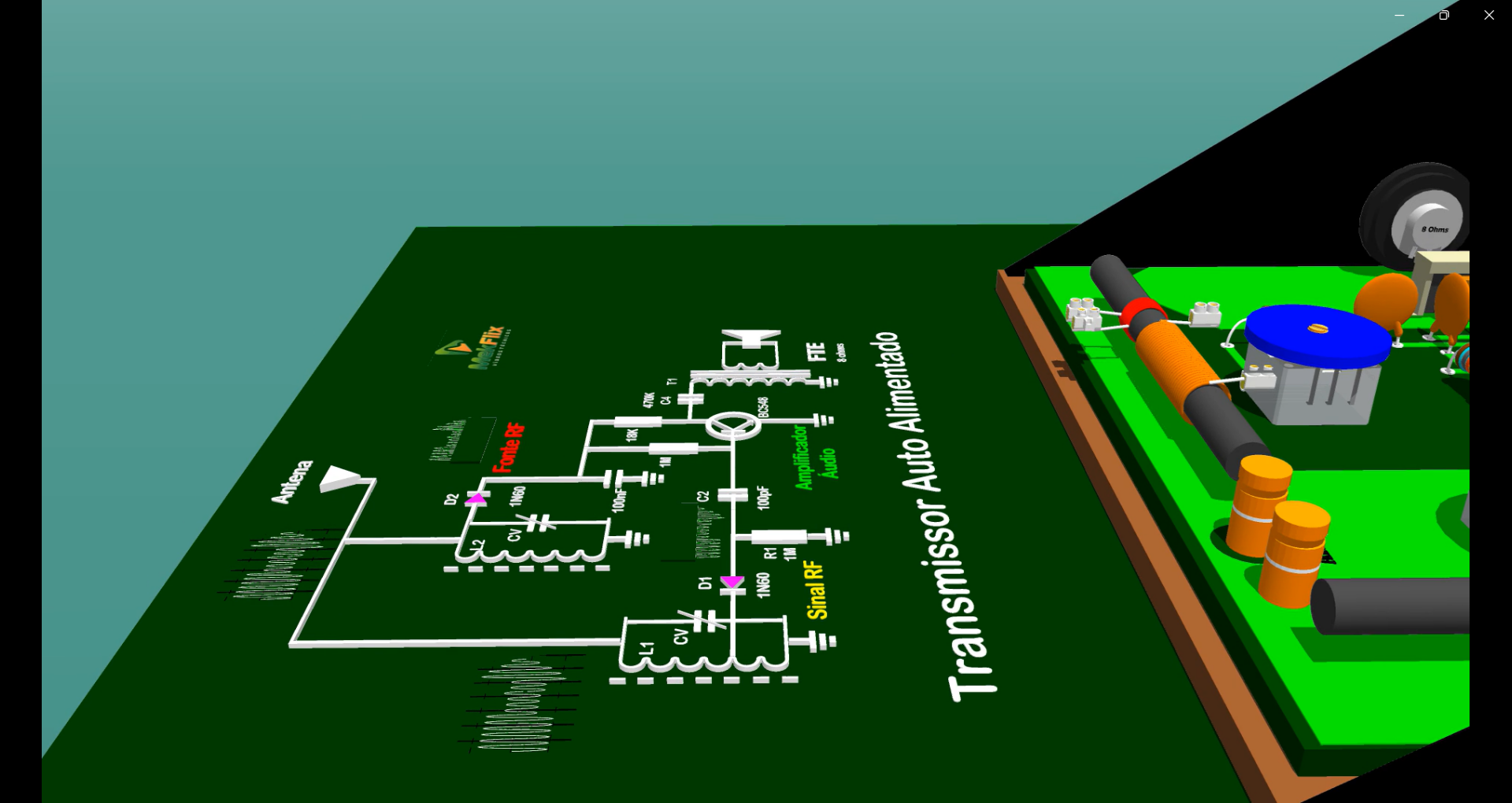 Circuito e montagem do receptor de rádio galena com amplificador de ...